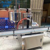 China Automatic Rotor Pump Paste Liquid Filling Machine With Mixing Heater for sale