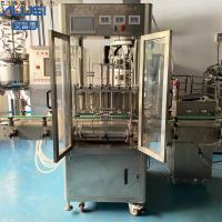 China 6 Head Automatic Liquid Filling Machine 100-1000ml Servo Control Filling and Capping for sale