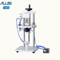 China Semi Auto Table Top Pneumatic Perfume Bottle Pump Crimping Machine 220V 50W for sale