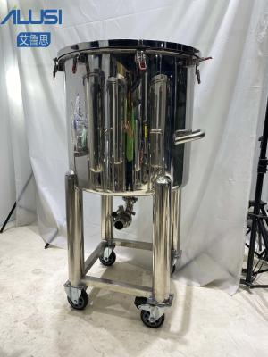 Cina Serbatoio di acciaio inossidabile del commestibile di SUS304 316L sanitario con 4 ruote in vendita