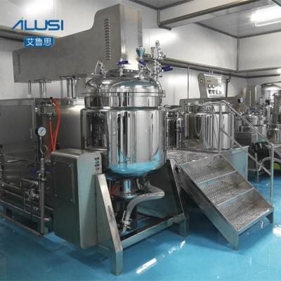 Cina Lifting idraulico 300L Lozione per il corpo Omogenizzatore Vaselina macchina di produzione miscelatore emulsionante a vuoto in vendita