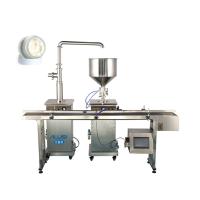 China Single Head Pneumatic Automatic Cream Jar Filling Machine 5-1000ml 20-50bpm for sale