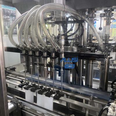 China 6 Heads Piston Pump Hand Sanitizer Filling Machine Line Shampoo Filling Machine for sale