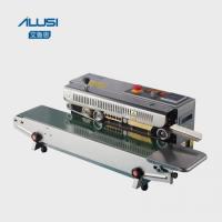 China stepless speed Plastic Bag Heat Sealer with Date Code Printer 0.12M/mins for sale