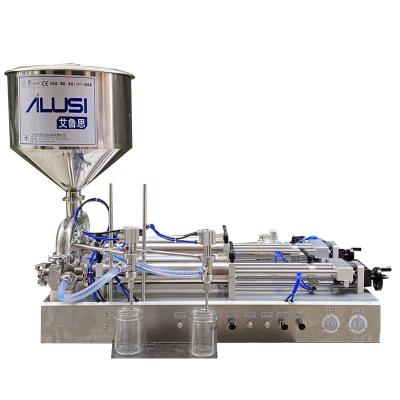 Cina semi orizzontali della macchina di rifornimento della testa del doppio 100-1000Ml automatici in vendita