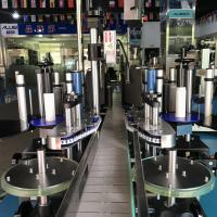 China Double Side Bottle Sticker Labeling Machine CE PLC touch screen control system for sale
