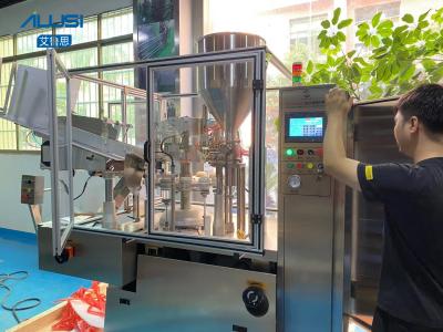 China Pneumatische Buis het Vullen Verzegelende Machine, de Tandpasta Verpakkende Machine van SUS316L SS304 Te koop