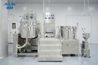 China Vacuum Emulsifying Mixer Machine 50-3000L Cream Homogenizer with Heating for Cosmetics for sale