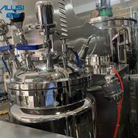 China Hydraulic Lifting Vacuum Emulsifying Mixer 50-3000L Cosmetic Homogenizing Machine CE for sale