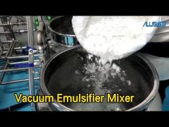 PLC Control Vacuum Emulsifier Mixer 7.5kw Homogenizing High Shear