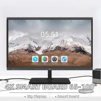 China 85 Inch 4K Interactive Electronic Whiteboard LCD Display Digital Smart Board Flat Panel for sale