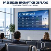 China 85 Inch 4K 5mm Bezel Large Format LCD Display Restaurant Menu LCD Display Screen for sale