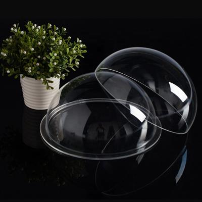 China Plexiglas Groot helder acrylhalfbol Groot deksel Stofkleur Deksel Drop Ball Holle Ronde Te koop