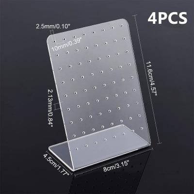 Cina Porta orecchini acrilici lucite Stand Clear Retail Super 72 Hole Gioielli Torage in vendita