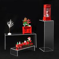 China Table Acrylic Step Risers Clear Strong Custom Acrylic Risers For Dessert Table for sale