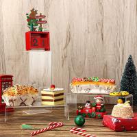 China Table Acrylic Step Risers Clear Strong Custom Acrylic Risers For Dessert Table for sale