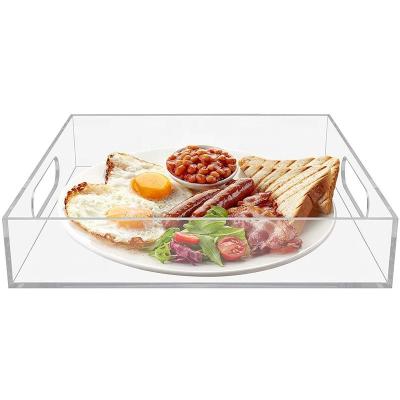 Cina Plastico Acrilico Food Tray Pan For Food Rustico texture Caldo in vendita