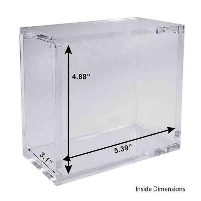 China Cuadro de exhibición de la caja de acrílico de paquetes de refuerzo Cuadro de protección de cristal en venta