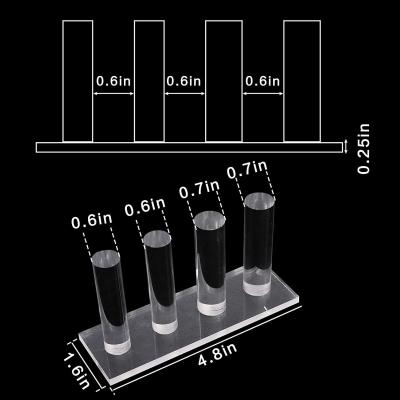 China T Tipo Acrílico Pulseira Display Stand Necklace Holder Rod Cylinder Ring Frame Jewelry Manager à venda