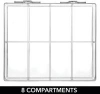 China Personalized Acrylic 6 Section Tea Bag Storage Box for sale