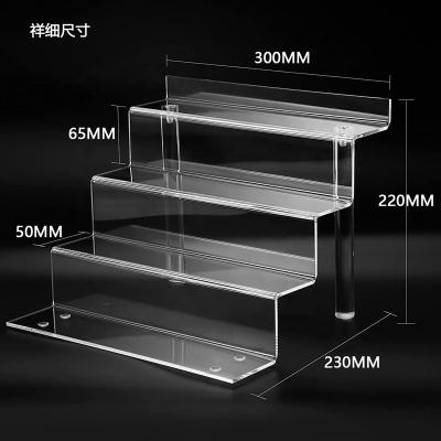Cina supporto per visualizzazione verticale in acrilico a 4 strati, adatto per i caratteri Amiibo Funko POP in vendita