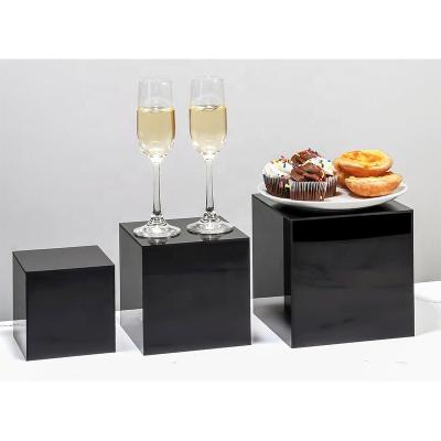 Cina Display a cubo acrilico Nested Riser Buffet Table Food Riser Dining Dessert Collectibles Stand Dining Dessert Collectibles Display in vendita