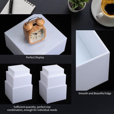 Cina Display a cubo acrilico Nested Riser Buffet Table Food Riser Dining Dessert Collectibles Stand Dining Dessert Collectibles Display in vendita
