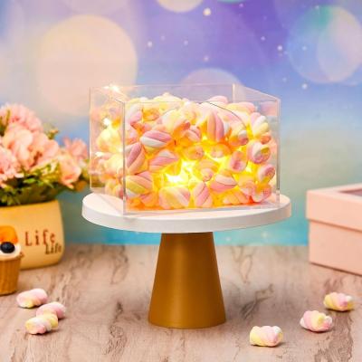 China Acrylische display cake stand voor elegante voedselpresentatie Te koop