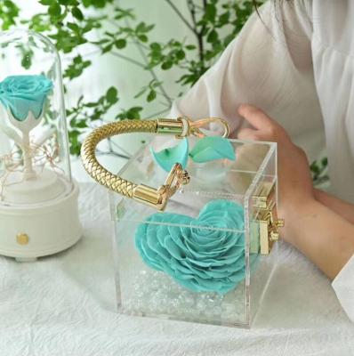 China Nieuwe aankomstdoos Custom Square Shape Clear Acrylic Handbag Display Stand Storage Box Zhenzhun 100PCS Aanvaard CN;GUA Zs-151 Te koop