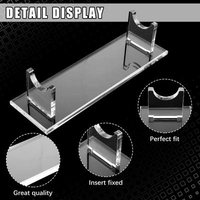 Cina Contatore Acrilico Display acrilico spada lampada stand decorazione spada luminosa parete appesa 2.36in in vendita