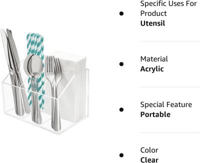 中国 多機能アクリル製 食器収納箱 ホテル用家用 食器収納箱 アクリル製 ナイフとフォーク収納箱 販売のため