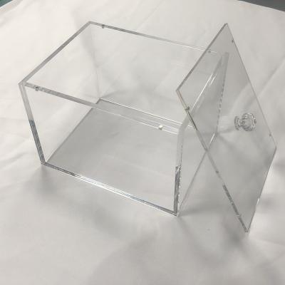 China Afmeting Op maat gemaakt Acryl Display Box Met Schroef Magnet Versluiting Elite Trainer Collectie Booster Te koop