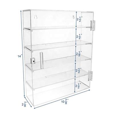 Cina Plexiglass Acrylic Vitrina Display Case Box Display Lucite Pane Food Cabinet in vendita