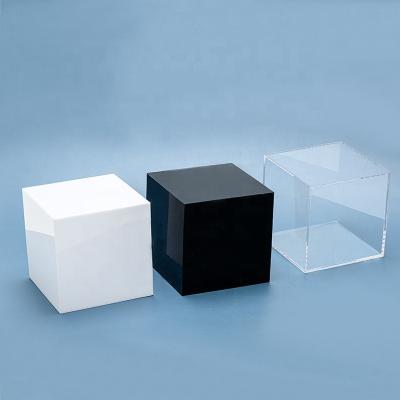 China Kleine vierkante acryl dooscontainers tonen helder 3-100mm dikte Te koop