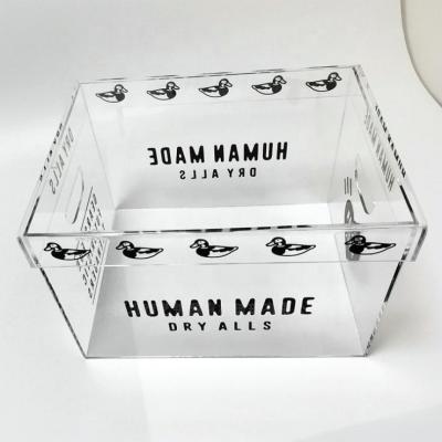 China Kleine vierkante acryl dooscontainers tonen helder 3-100mm dikte Te koop
