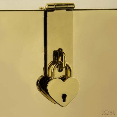 Cina Scatola acrilica dorata, specchio, biglietto di voto, biglietto da matrimonio, cartolina di plastica trasparente, scatola di donazione in vendita