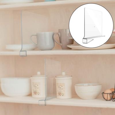China Acrylische kast Acrylische kast Schap Dividers Boekenkast Baffle Huishoudelijk Gebruik 8.07x11.8