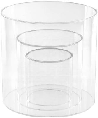 China Duidelijk Acrylisch Ronde Cylinder Riser display voor opslag Te koop