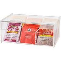 China Acrylic Tea Bag Box Storage Box for sale
