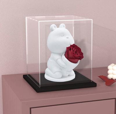 China Doorzichtige toonbank doos Cube Organisator Stand Acryl Display Case Te koop