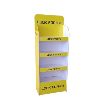 China supermarkt koffie promotie vloer display stand aangepast voedsel acryl display rack winkel snack display rack Te koop