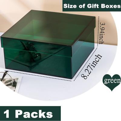 China Hochwertige PMMA-Acryl-/Lucit-Displayregale Hochzeitsgeschenk-Box zu verkaufen