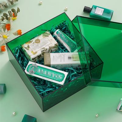 China Hochwertige PMMA-Acryl-/Lucit-Displayregale Hochzeitsgeschenk-Box zu verkaufen