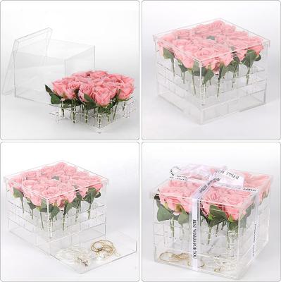 China Hochwertige PMMA Acryl / Lucit Hochzeitsgeschenkbox zu verkaufen