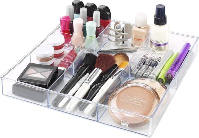 China Acrylische laden organisator opslagbak schoon bureau make-up laden organisator voor keuken kantoor Te koop