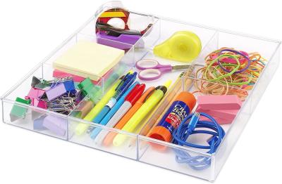 China Acrylische laden organisator opslagbak schoon bureau make-up laden organisator voor keuken kantoor Te koop