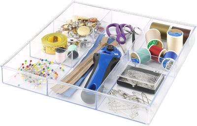 China Acrylische laden organisator opslagbak schoon bureau make-up laden organisator voor keuken kantoor Te koop