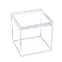 China Clear Candy Box With Lid Acrylic Candy Cube Box for sale