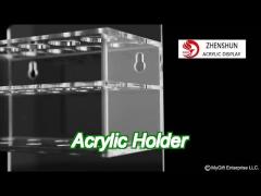 Black Acrylic Brochure Holders Wall Mounted Dry Wipe Whiteboard 10 Marker Slots Eraser Bracket