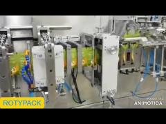 Honey Sachet Packing Machine Steel orizzontale 304 6500x1250x1450mm